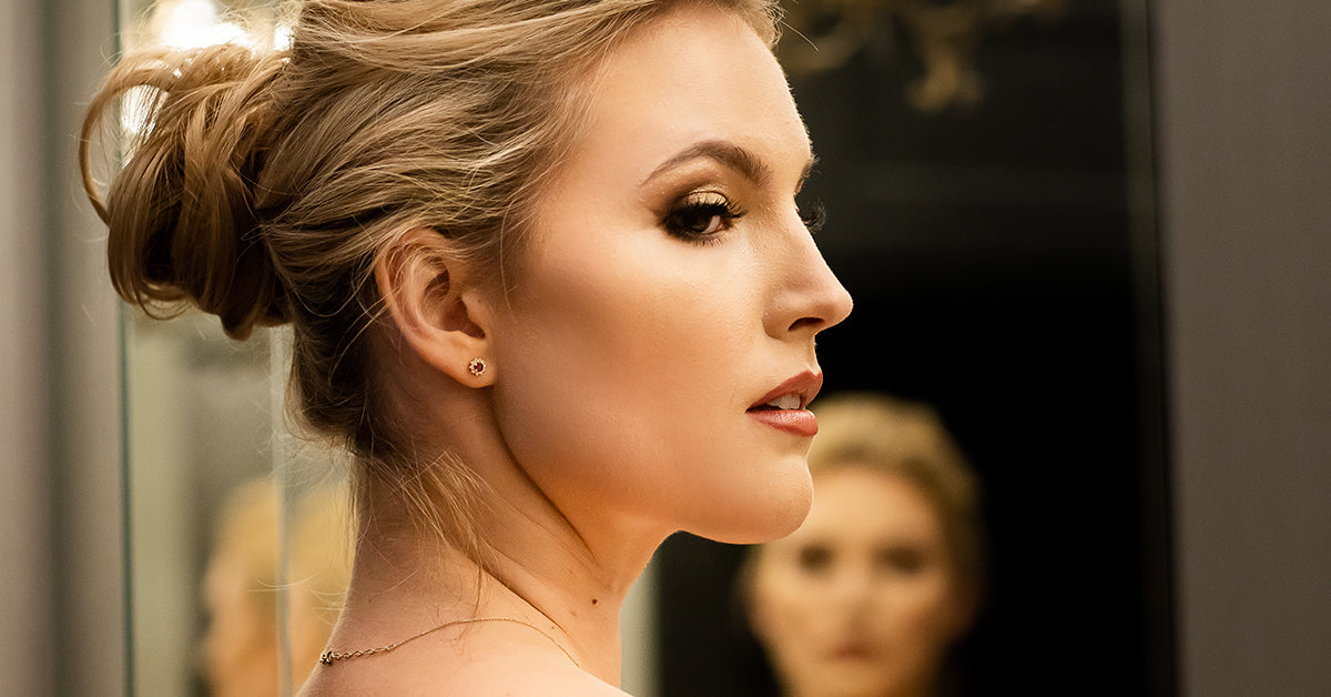 Auksiniai Auskarai Su Brangiaisiais Akmenim